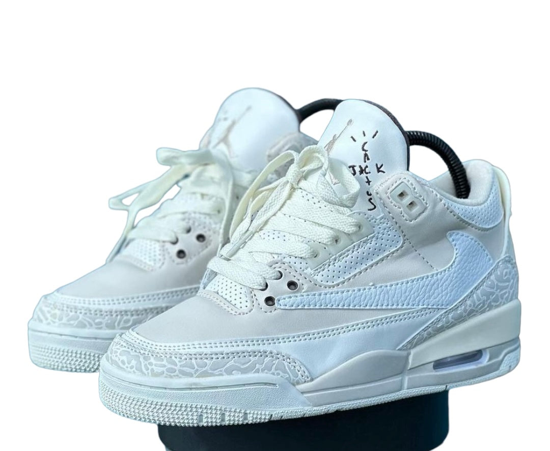 Custom Nike Air Jordan 3 Reverse Swoosh ‘Bone’ – JWCKICKS