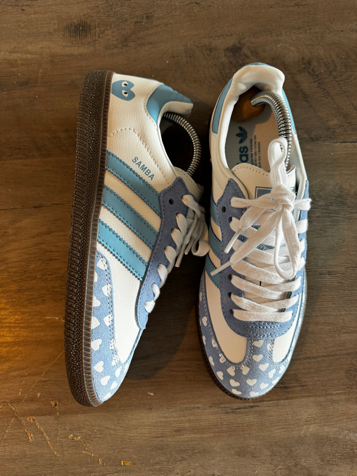 Custom Adidas Samba x CDG Sky Blue – JWCKICKS