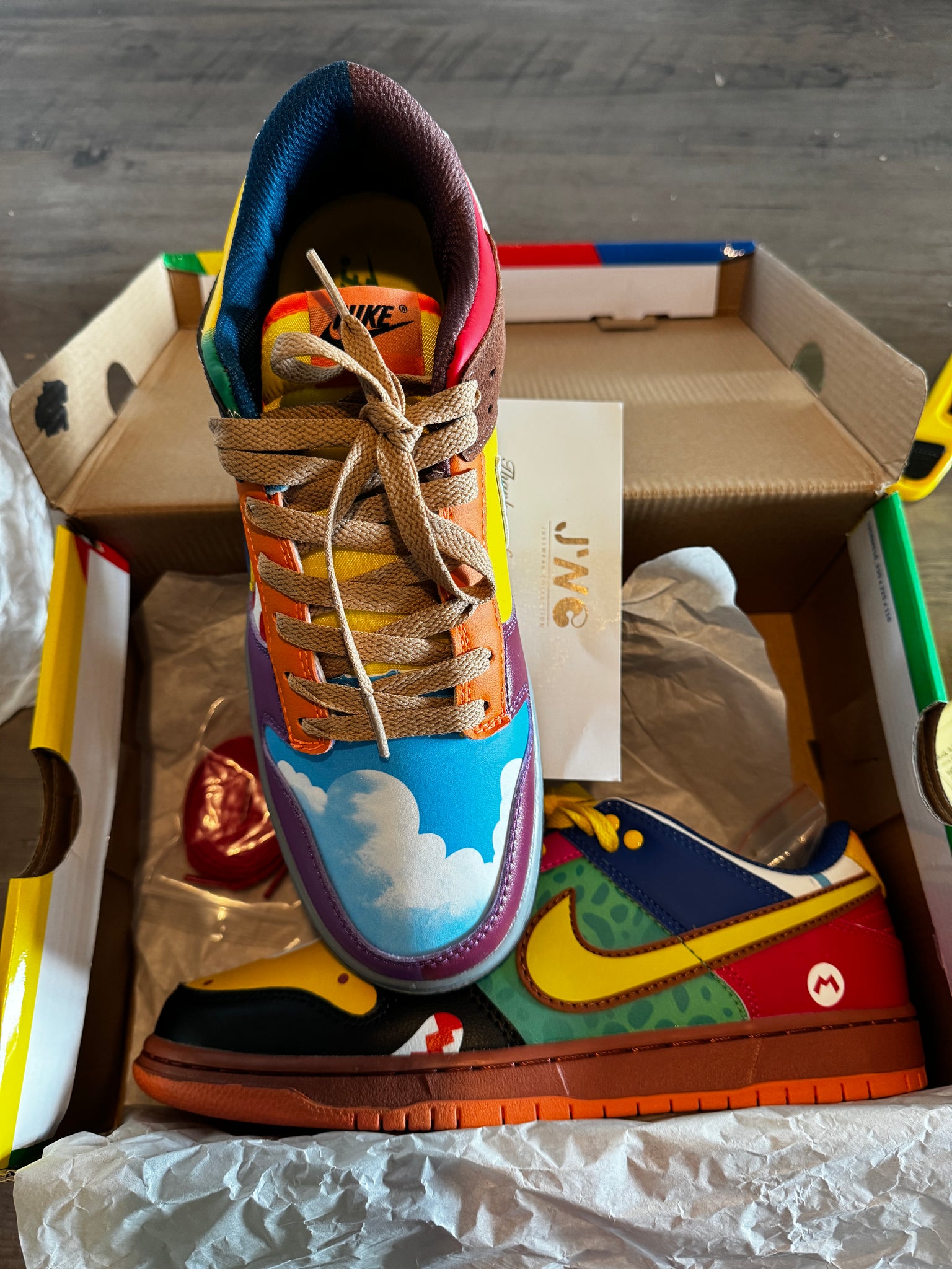 Nike Dunk Low Mario Kart Custom – JWCKICKS