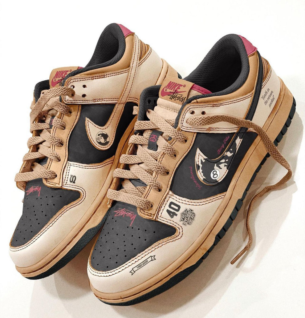 Nike Dunk Low x Stussy 8ball Custom RP – JWCKICKS