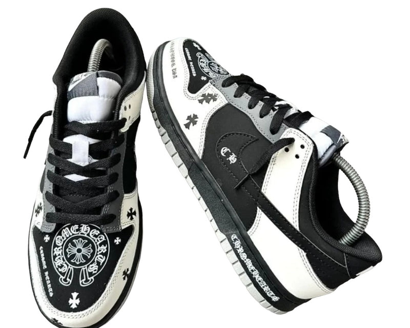 Nike Dunk Low Chrome Hearts Custom BW – JWCKICKS